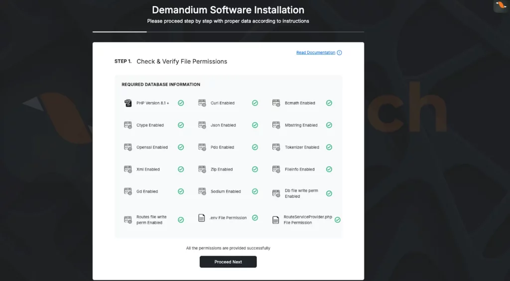 Demandium Installation Process - Demandium